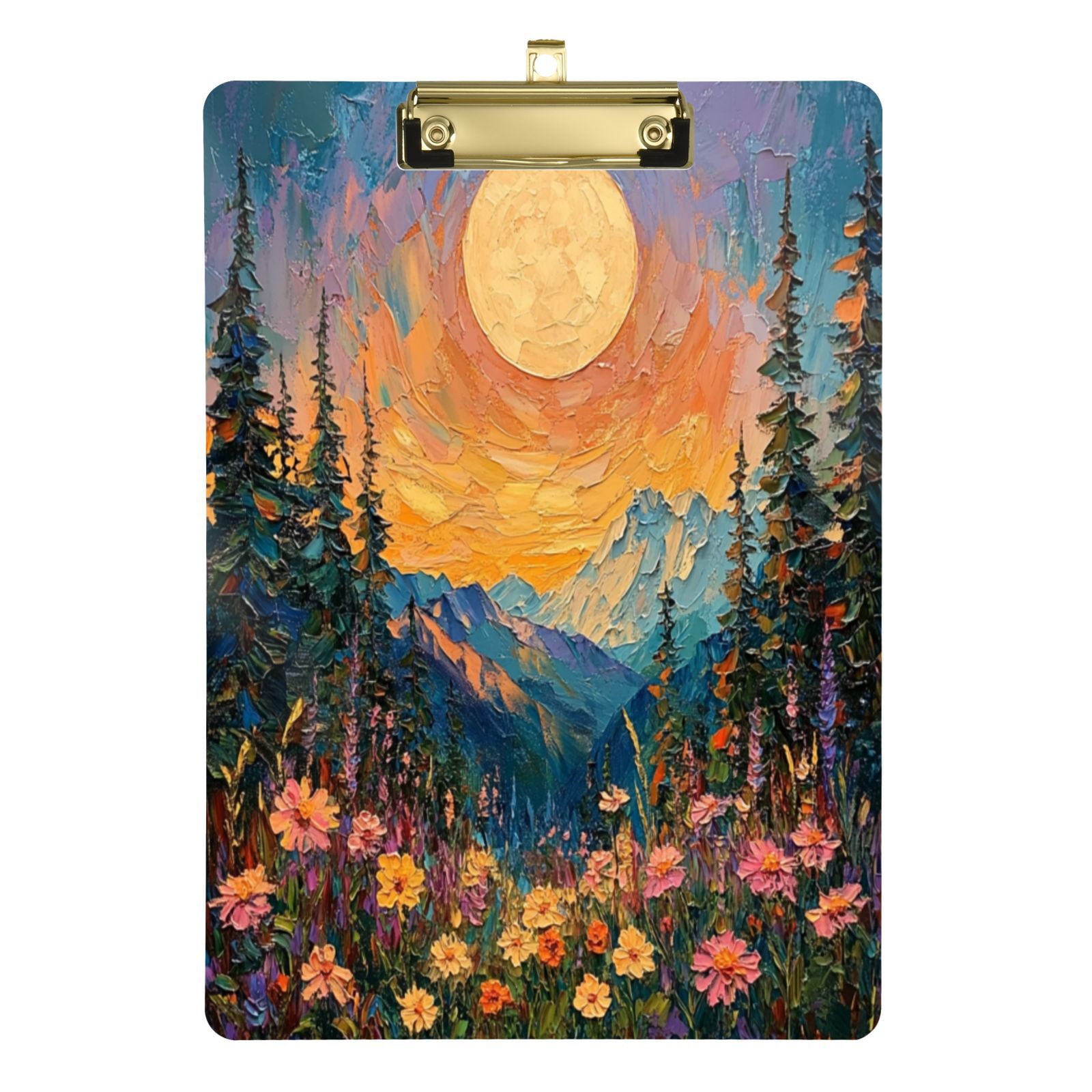 12.5x9 Inch Acrylic Clipboard with Metal Clip – Single-Sided Print ...