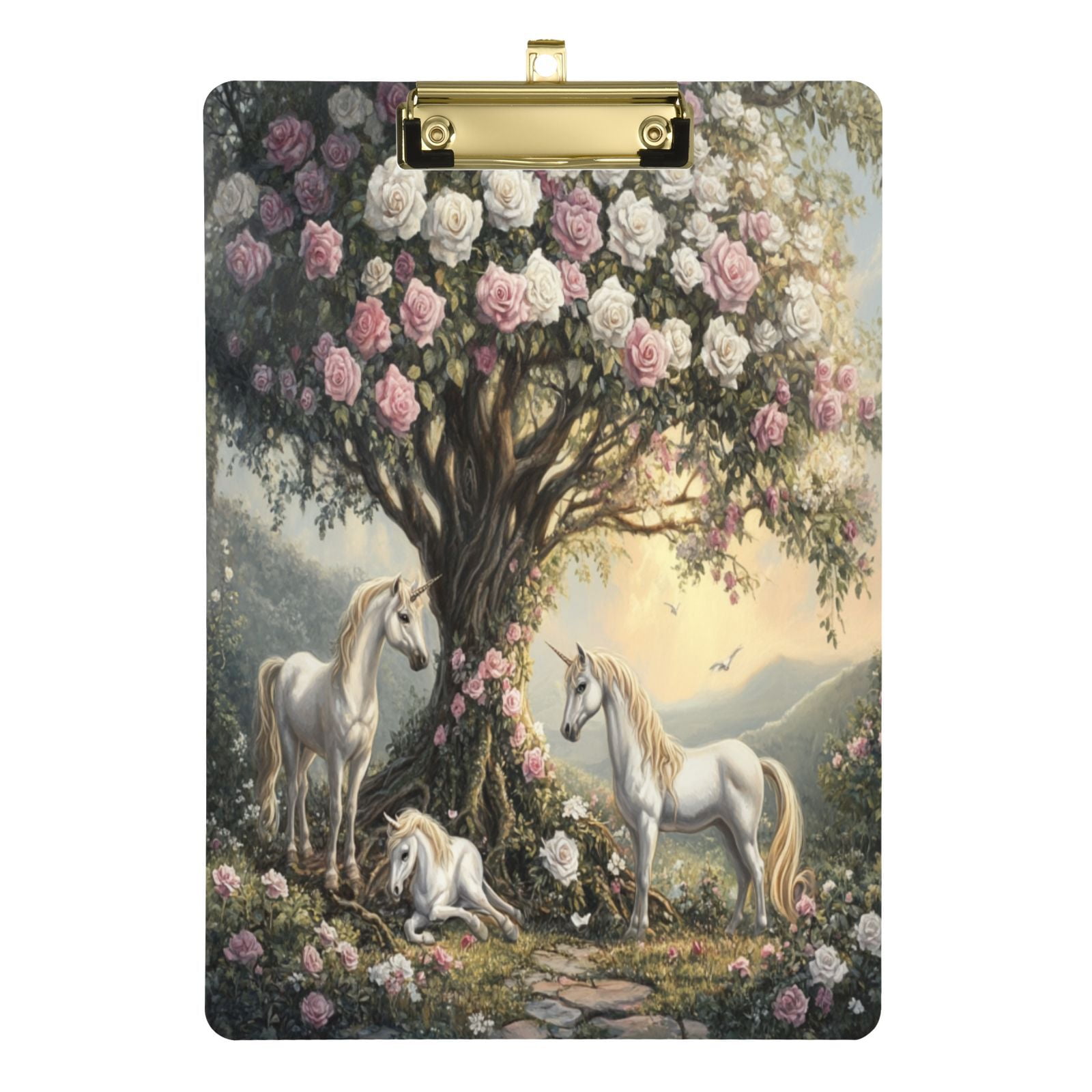 12.5x9 Inch Acrylic Clipboard with Metal Clip – Single-Sided Print ...