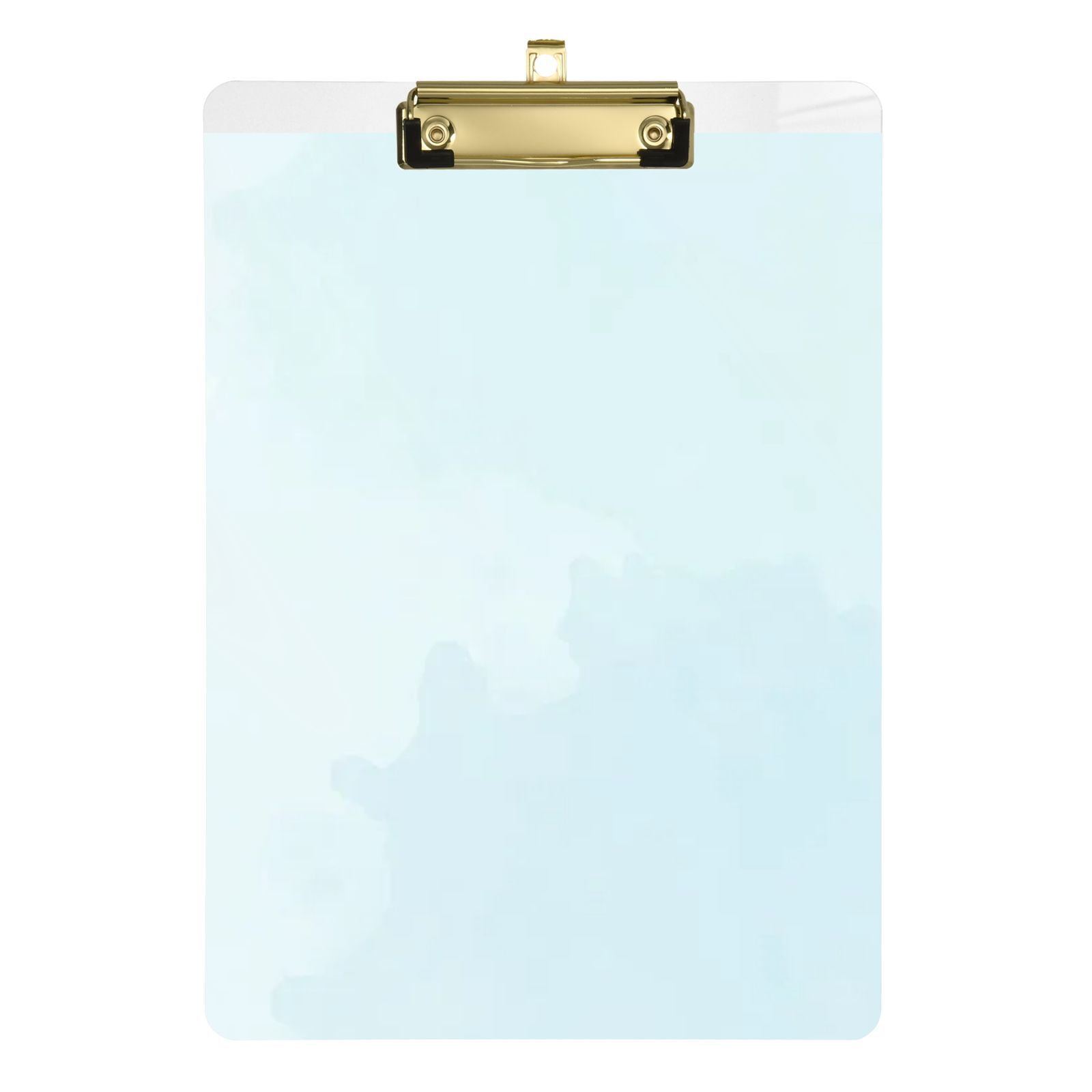 12.5x9 Inch Acrylic Clipboard with Metal Clip – Single-Sided Print ...