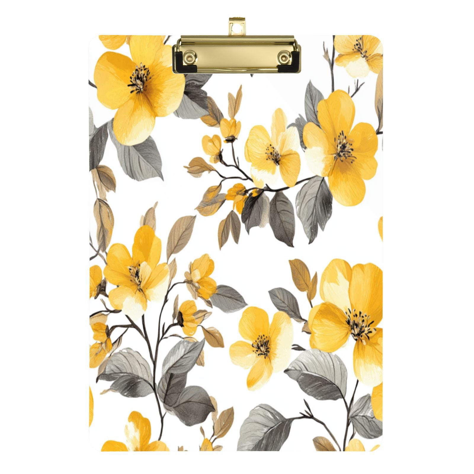 12.5x9 Inch Acrylic Clipboard with Metal Clip – Single-Sided Print ...