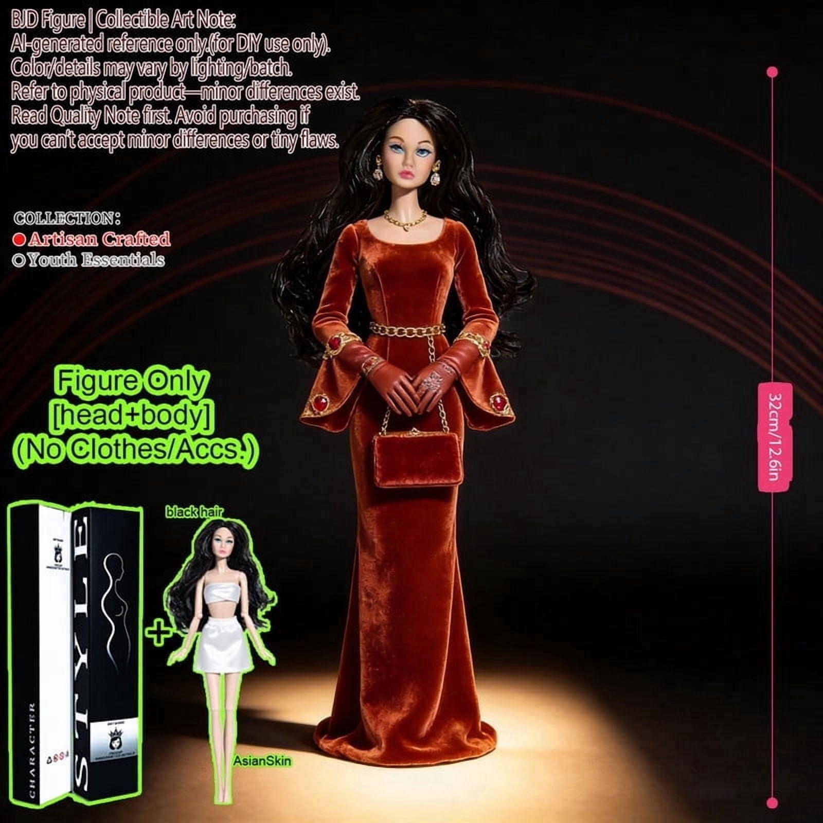 12.6 Inch 1/6 BJD/MJD supermodel doll Professional Collectible Figure ...