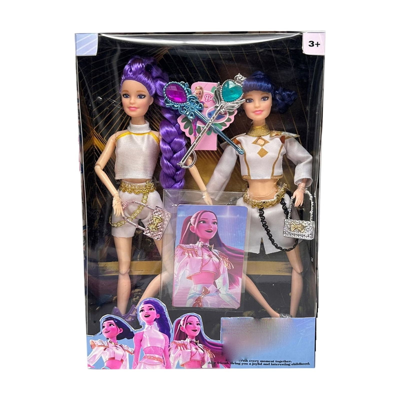 12.6 Inch Pop Stars Hunters Action Figures Doll With Music And Light ...