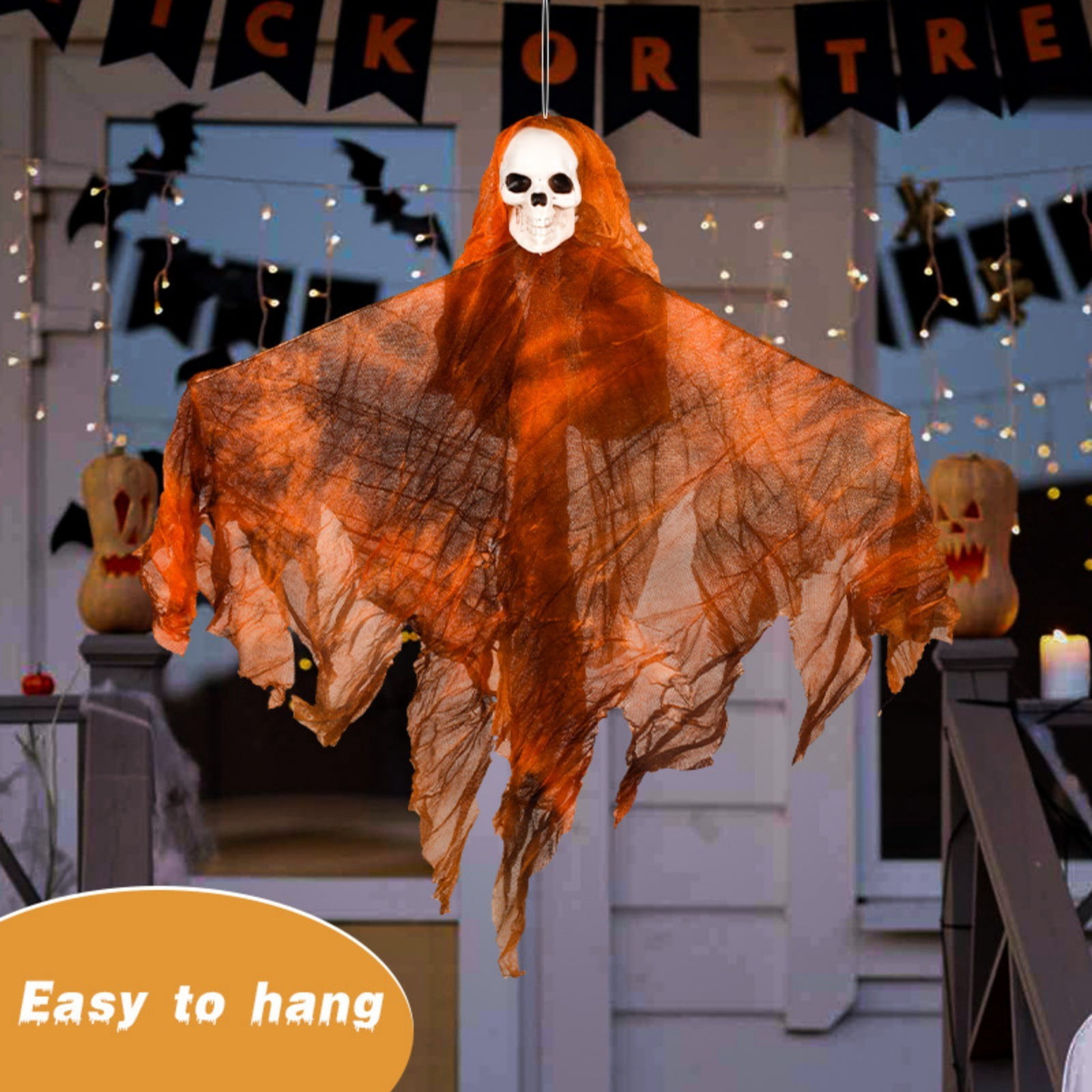 12.6 Inches Hanging Grim Reaper Decorations, Halloween Skeleton Props ...