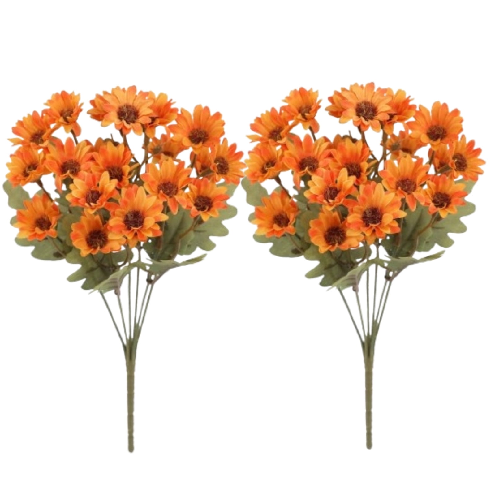 12.6" Sunset Mums Artificial Flowers Outdoor,Fall Decor, Thanksgiving ...