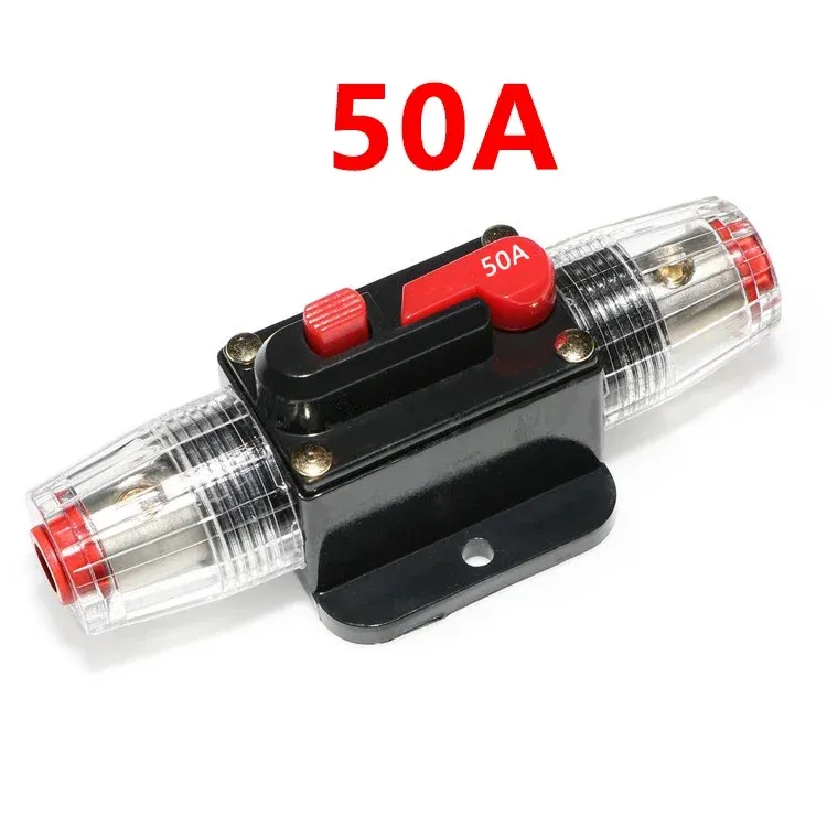 12-60V DC AMP Circuit Breaker 20A 30A 40A 50A 60A 80A 100A Car Inline ...