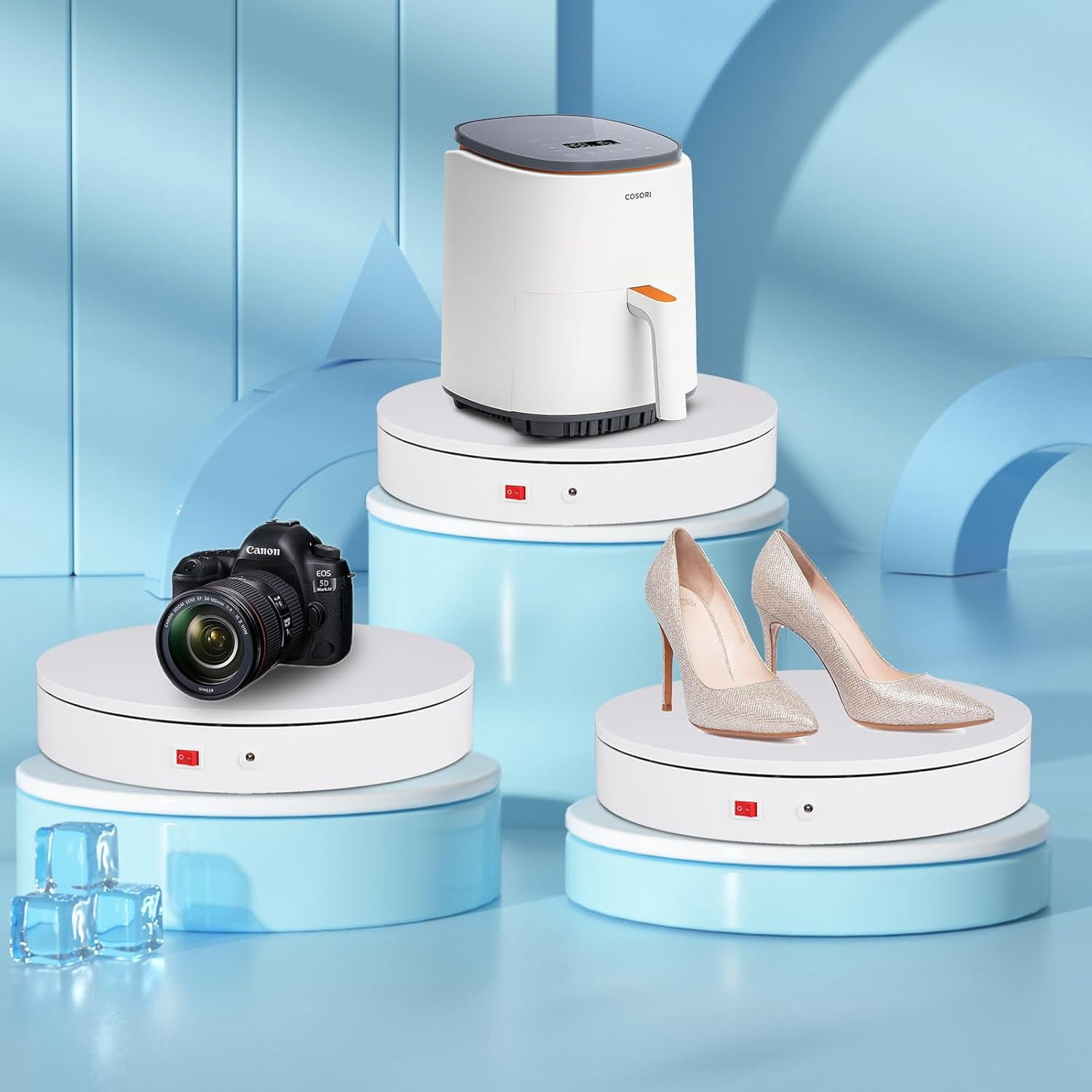 12.6In/32cm Rotating Platform, 350lbs Capacity Motorized Electric ...