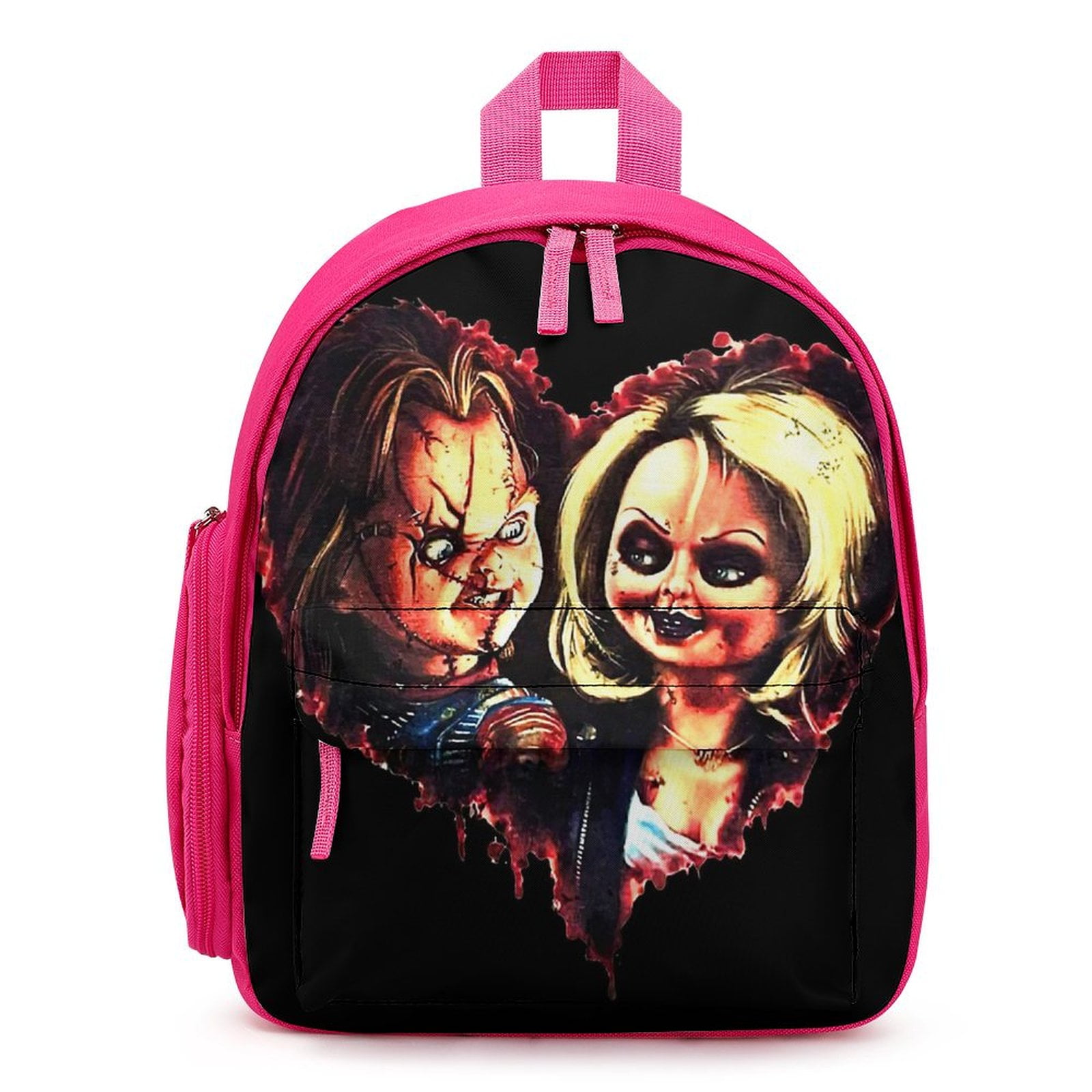 12.6In Bride of Chuc-ky And Tiffany Backpack Cartoon Small Backpack ...