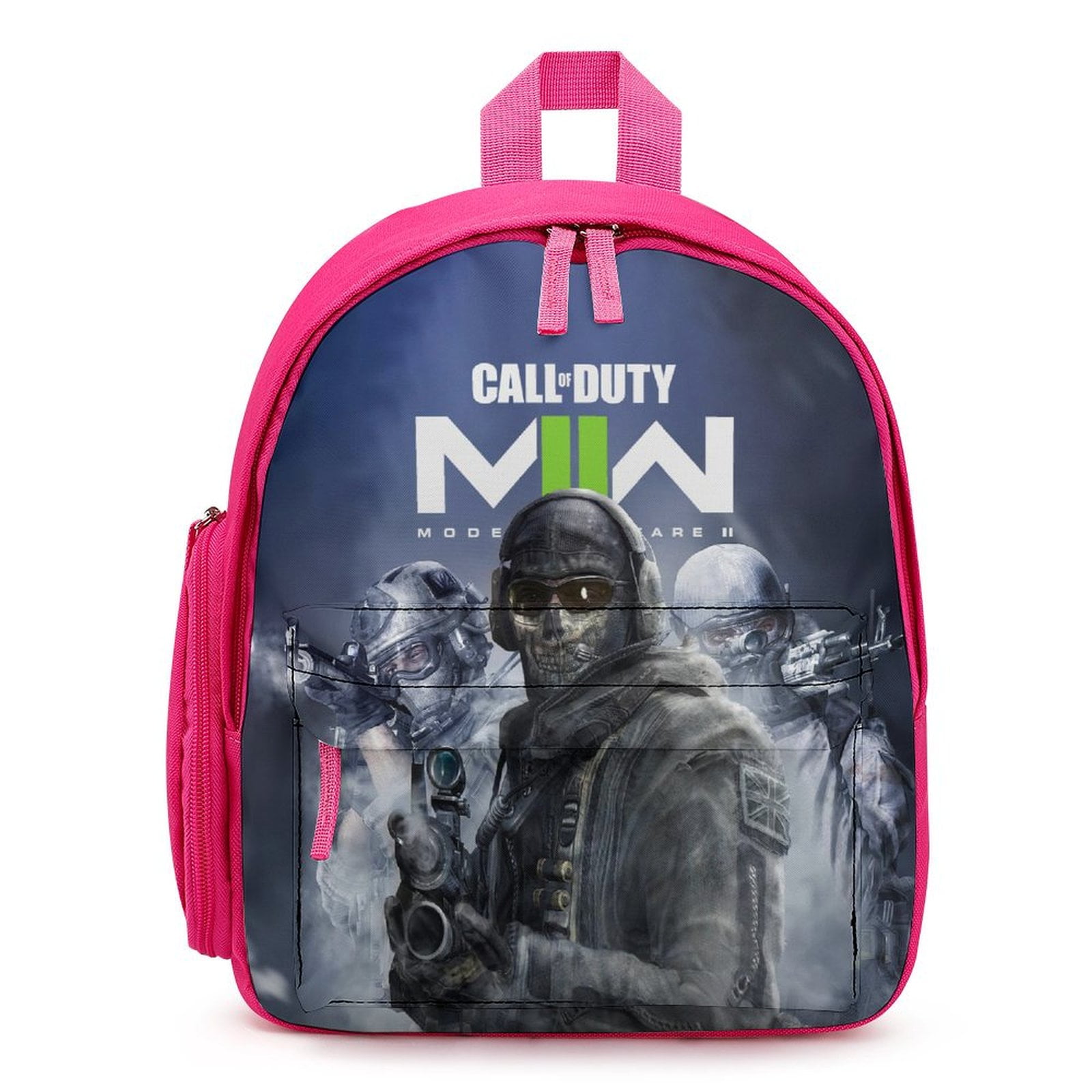 12.6In Call Duty Backpack Cartoon Small Backpack with Front Pocket ...