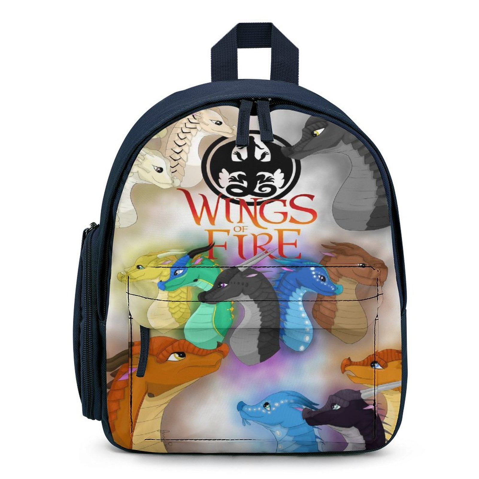 12.6In Wings Of Fire Backpack Cartoon Small Backpack with Front Pocket ...