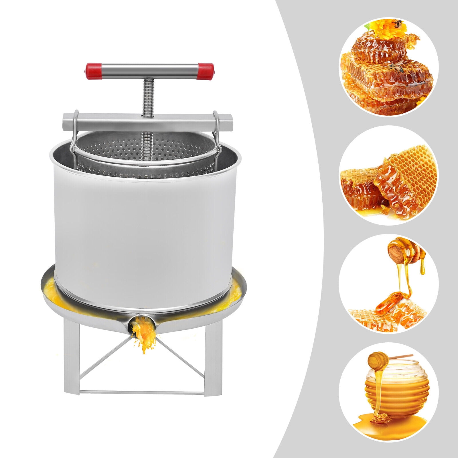 12.6L Bee Honey Press Machine Beekeeping Equipment Tool Honey Wax Press ...