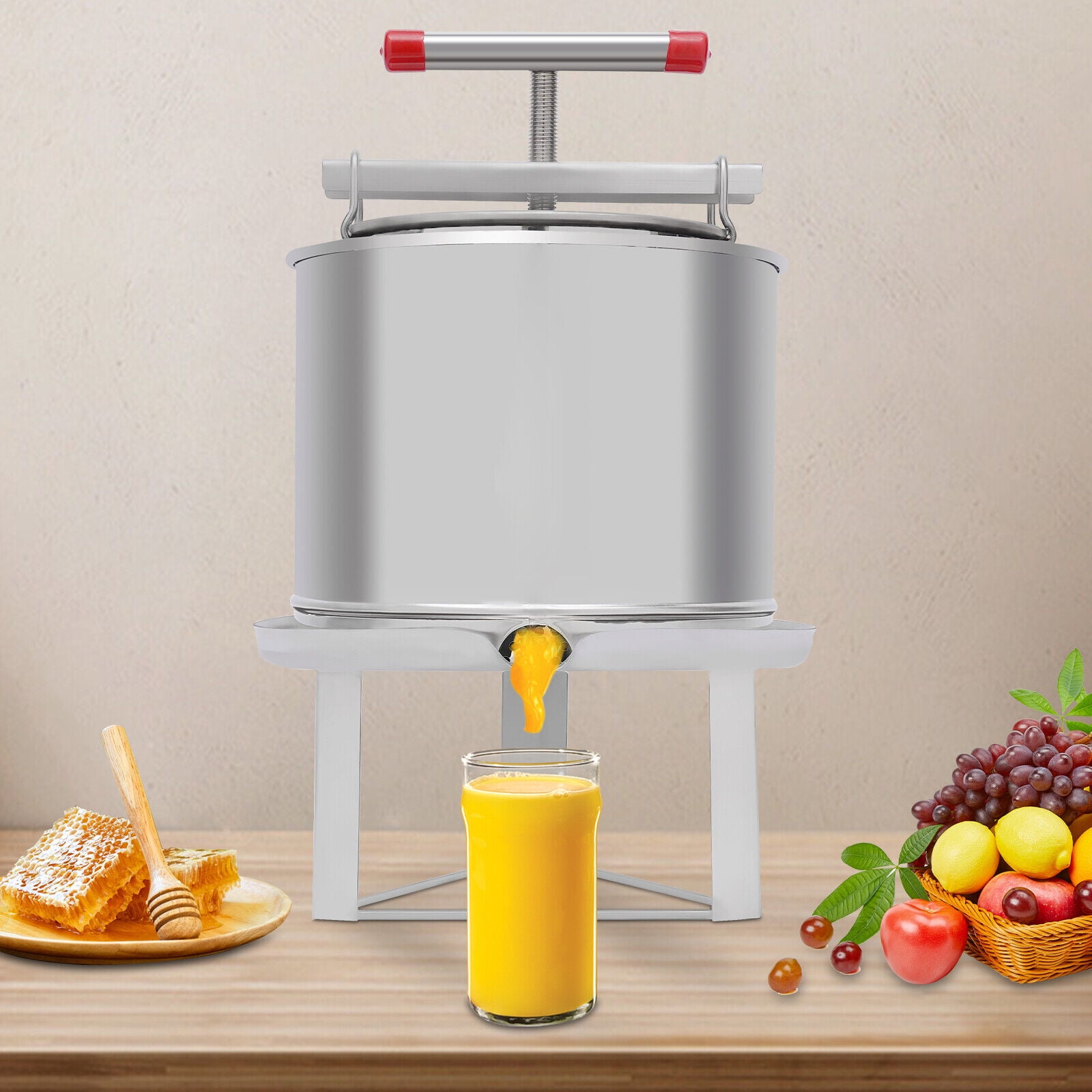 12.6L Manual Honey Presser Beeswax Extractor Beekeeping Machine Press ...