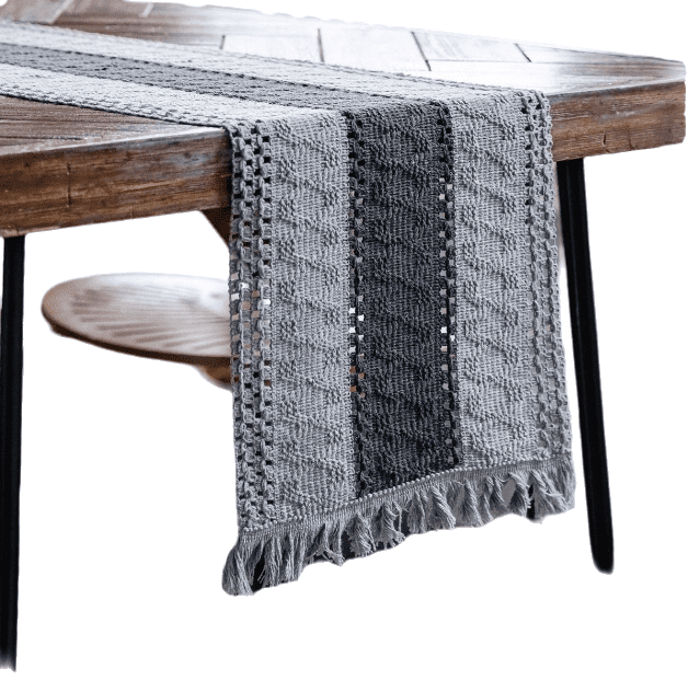 12 "*70" Natural Burlap Bohemian Dining Table Table Flag Modern ...