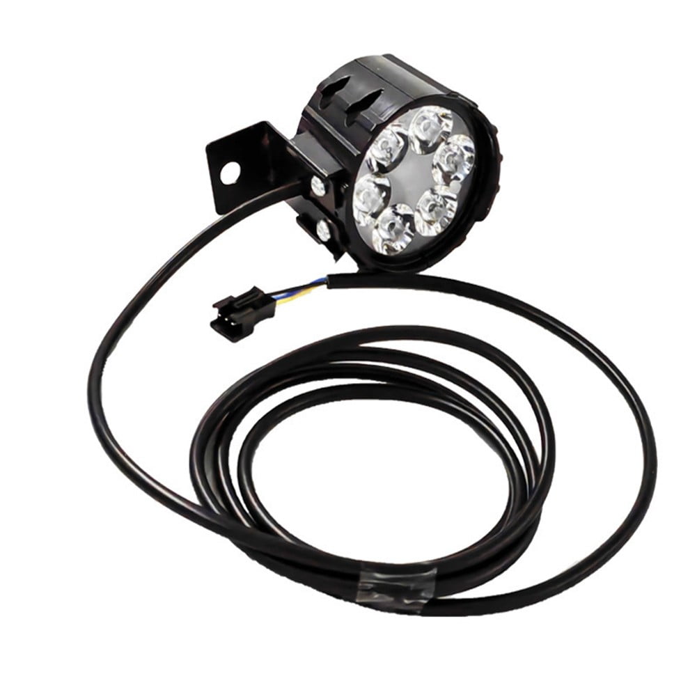 12-72V Electric Bicycle LED Horn Headlight Ebike Front Light Spotlight ...