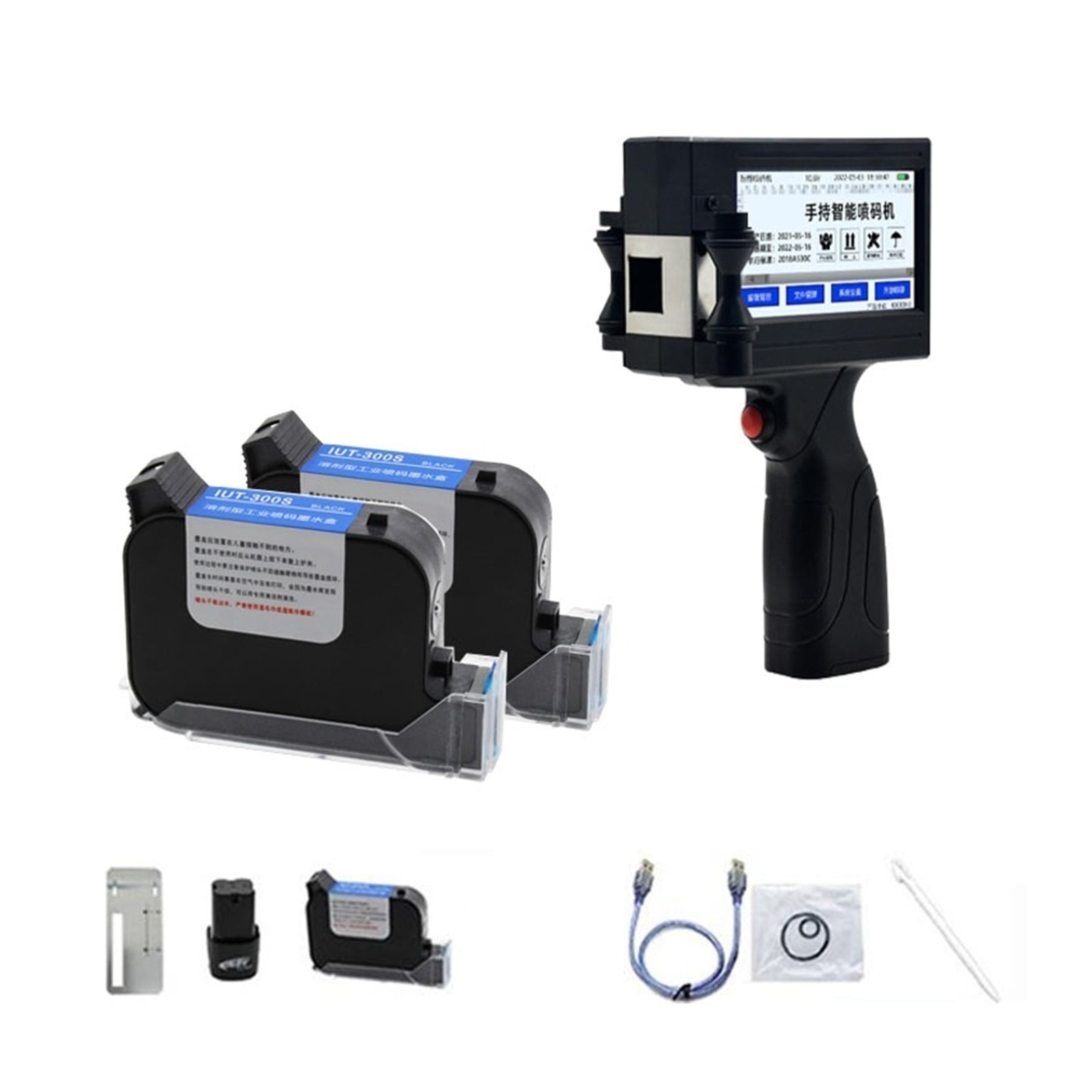 12.75mm Smart Touch Screen Handheld Inkjet Printer Batch Number QR Code ...