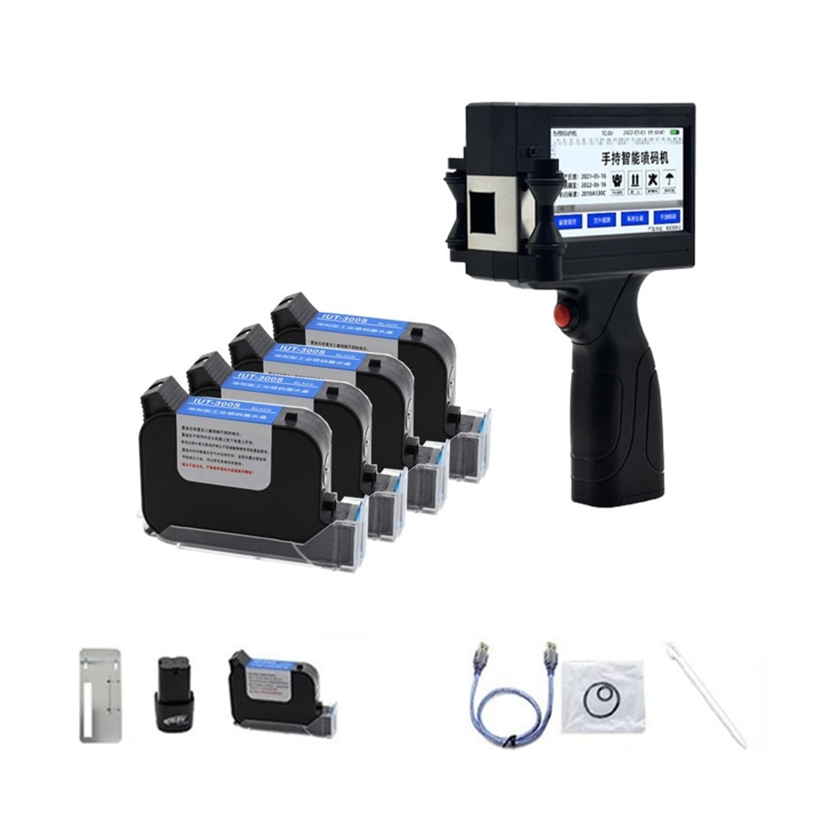 12.75mm Smart Touch Screen Handheld Inkjet Printer Batch Number QR Code ...