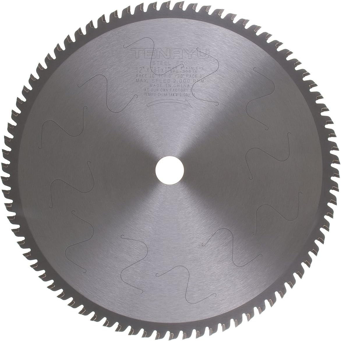 12" 78T 1" Arbor Steel-Pro Stainless Series Dry Cut Saw Blade - Walmart.com