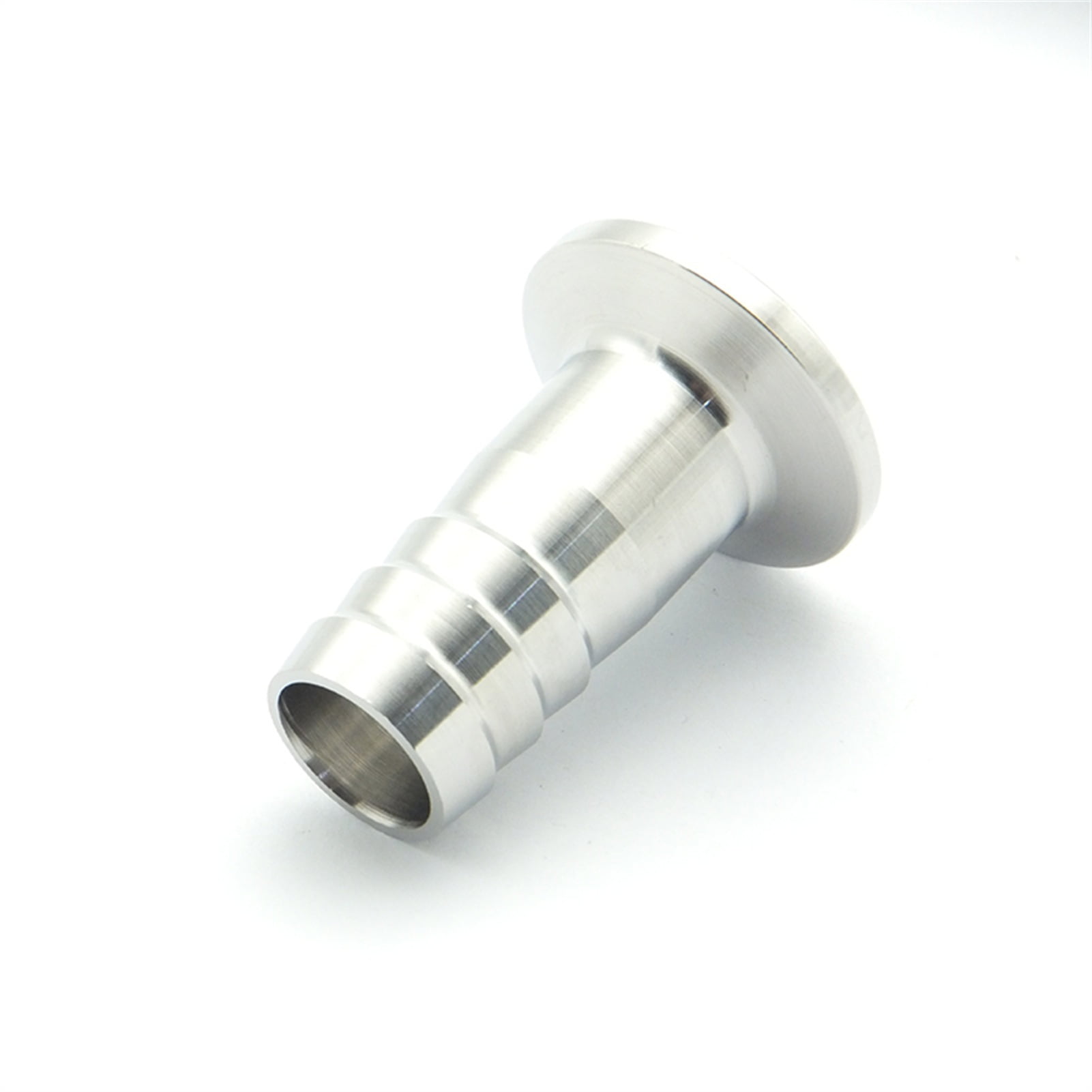 12.7mm Hose Barb x 50.5mm Ferrule OD 304 Stainless Steel Hex Sanitary ...