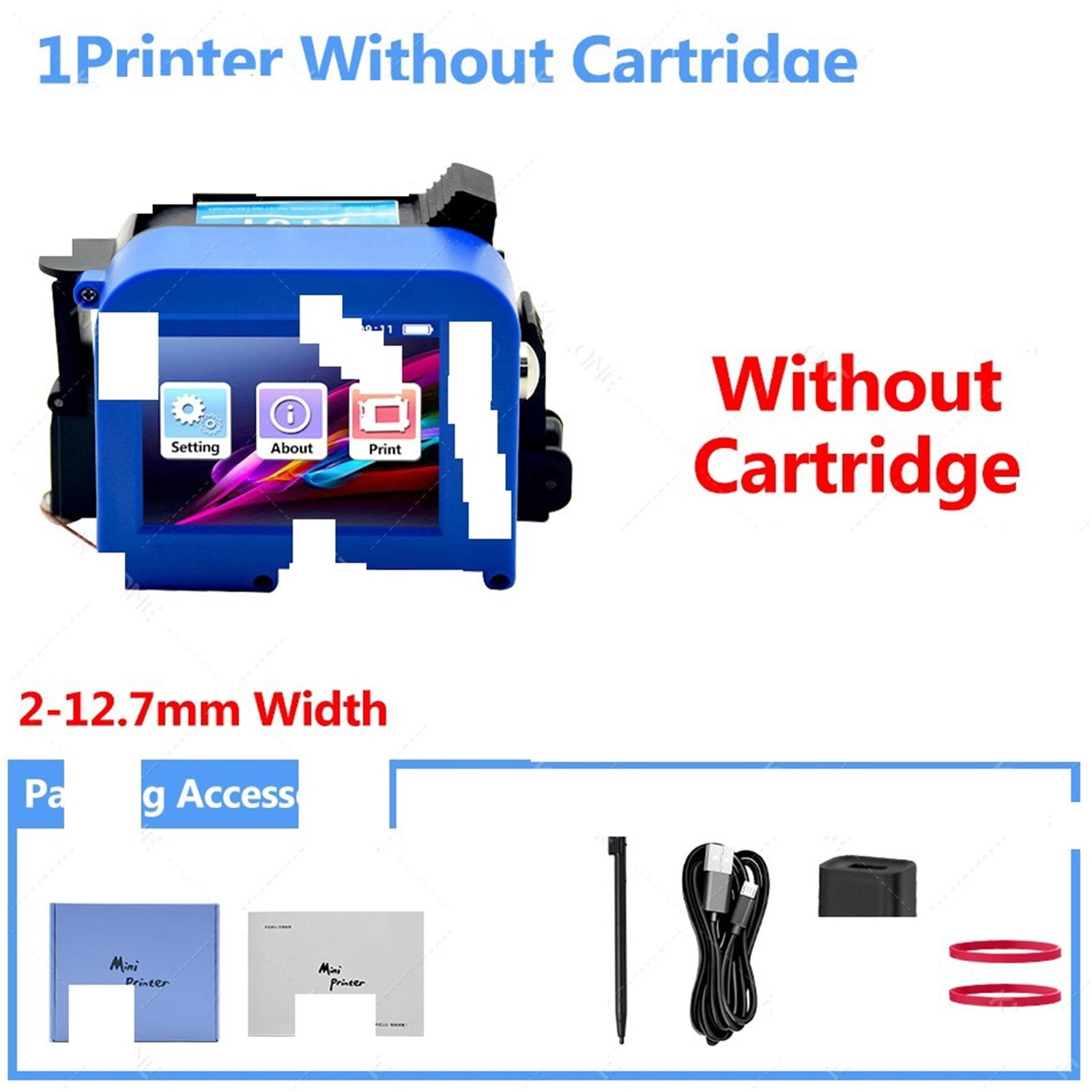 12.7mm Mini Printer Portable Printer Expiry Date Code Batch Numbers ...