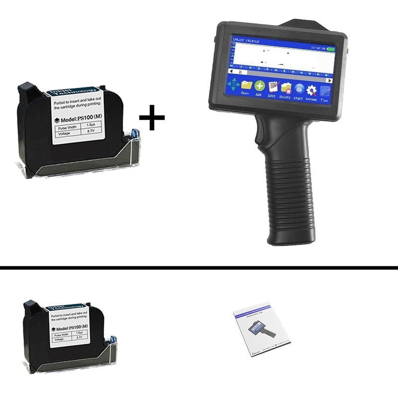 12.7mm T-shirts Portable Printer, QR Bar Batch Code Date Number Logo ...