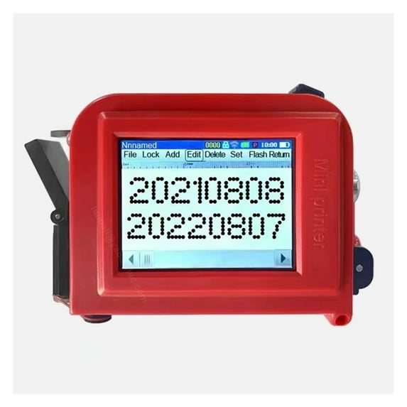 12.7mm Touch Screen QR Bar Batch Code Date Logo Expiry Label Portable ...