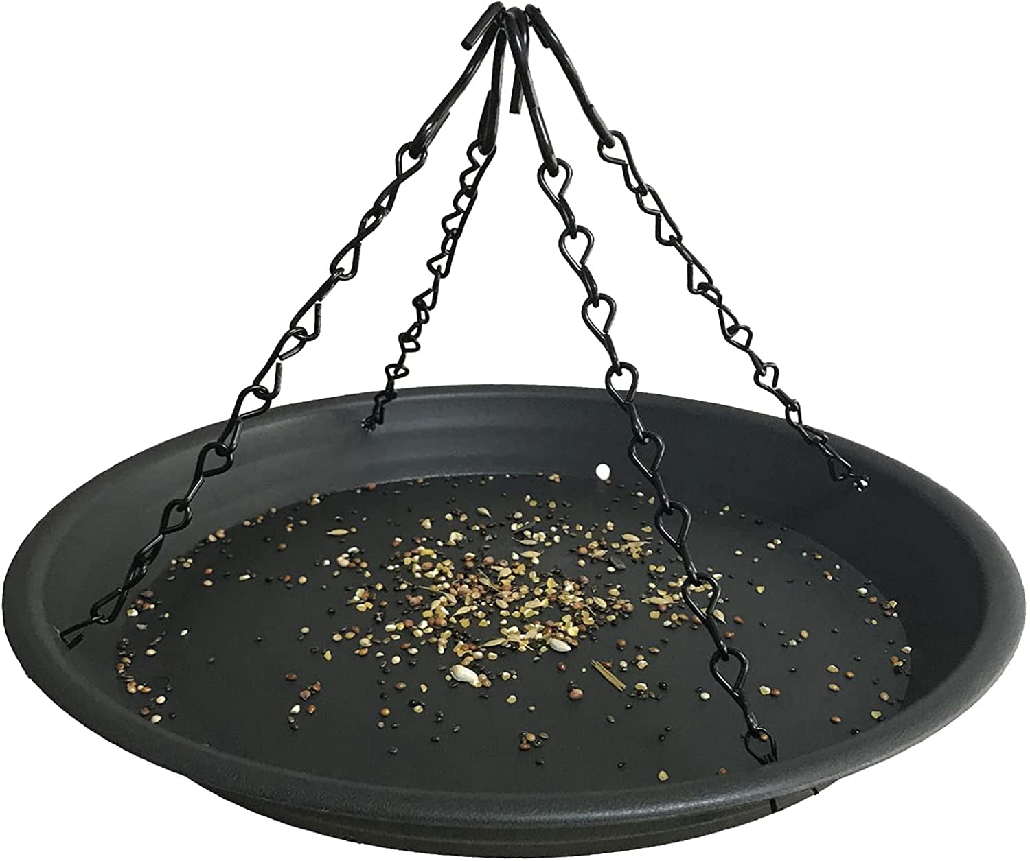 12.8" Homes Garden Platform Bird Feeder, Large Hanging Tray Squirrel ...