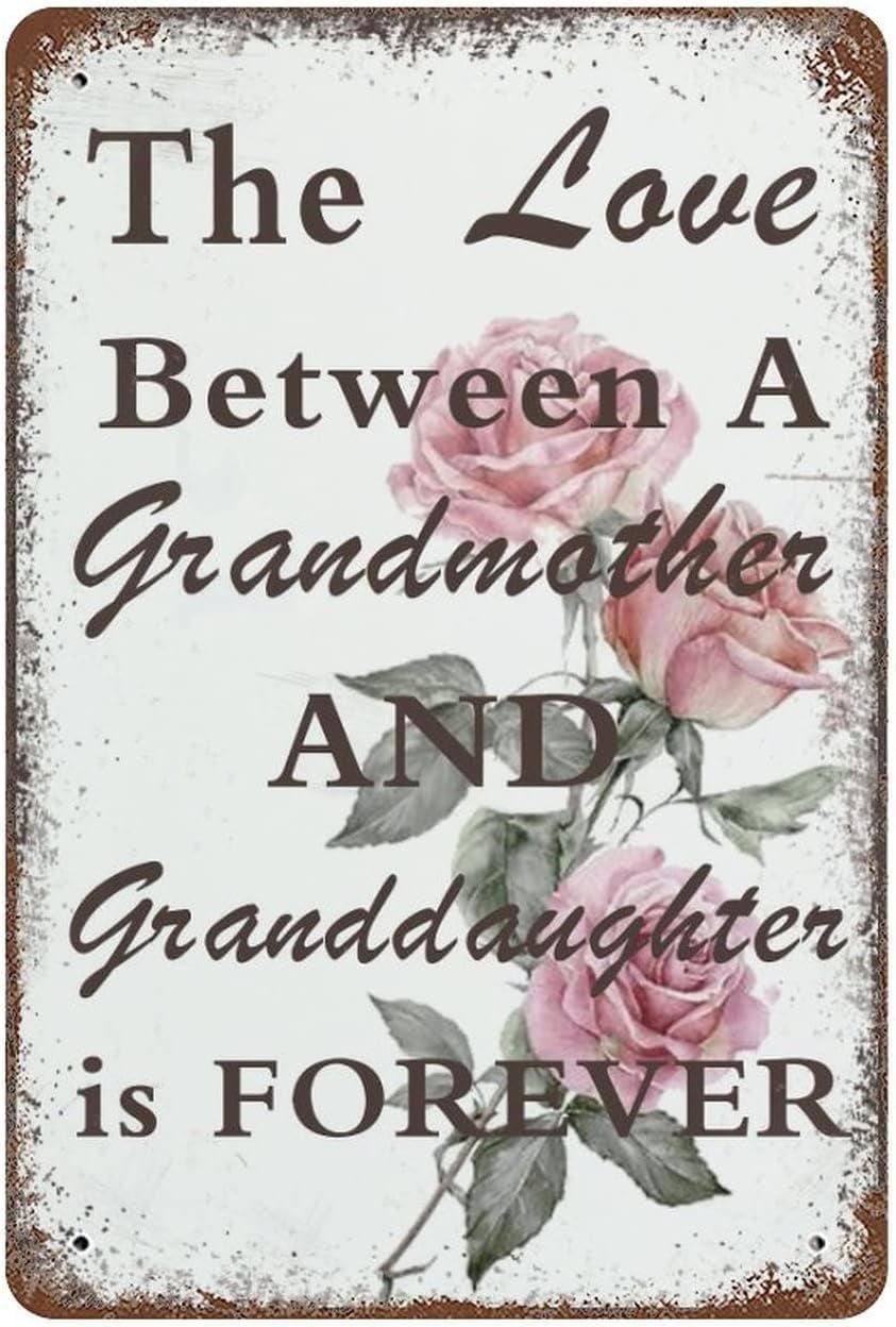 12×8 inch Birthday Gift Mothers Day Grandma Gift Heart Shape Grandma ...