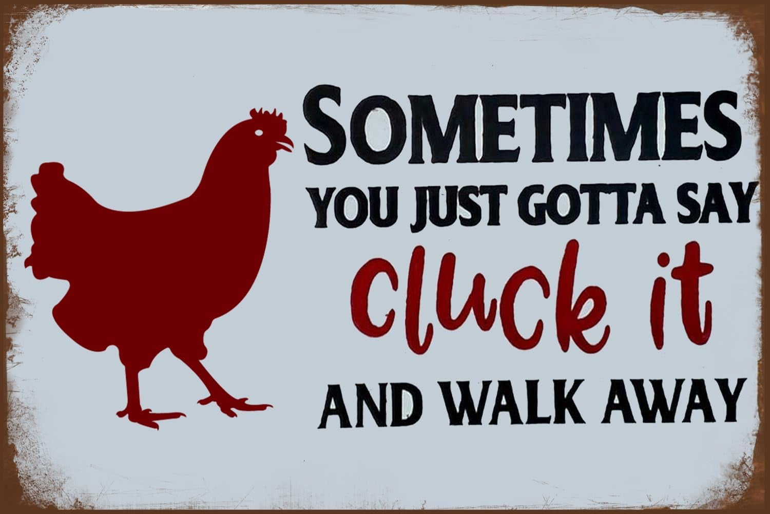 12×8 inch Chicken Coop Sign Chicken Sign Rooster Sign Welcome To Our ...