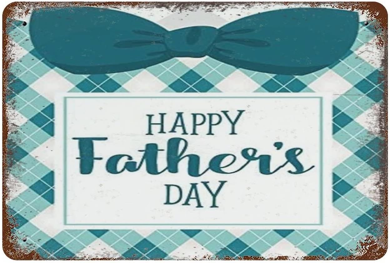 12×8 inch Dad's neckline Father‘s Day Anniversary Metal Tin Sign Decor ...