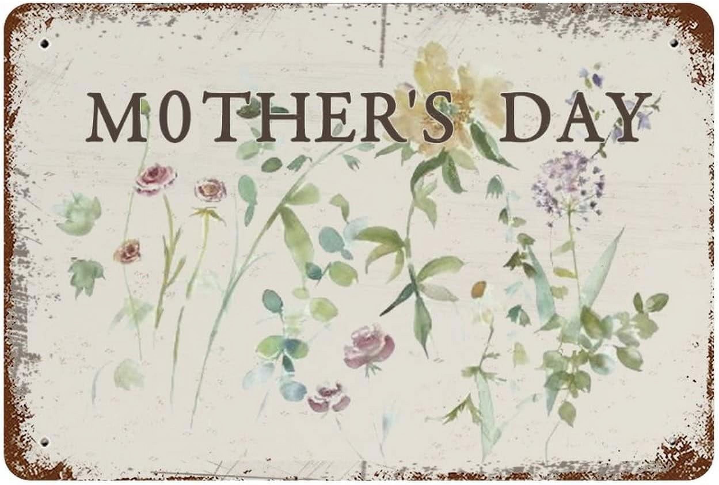 12×8 inch Mather's day various plants Personalized Metal Tin Sign ...