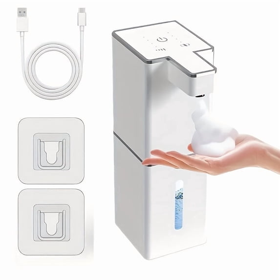 12.85oz Touchless Automatic Soap Dispenser, IPX5 Waterproof Wall Mount ...