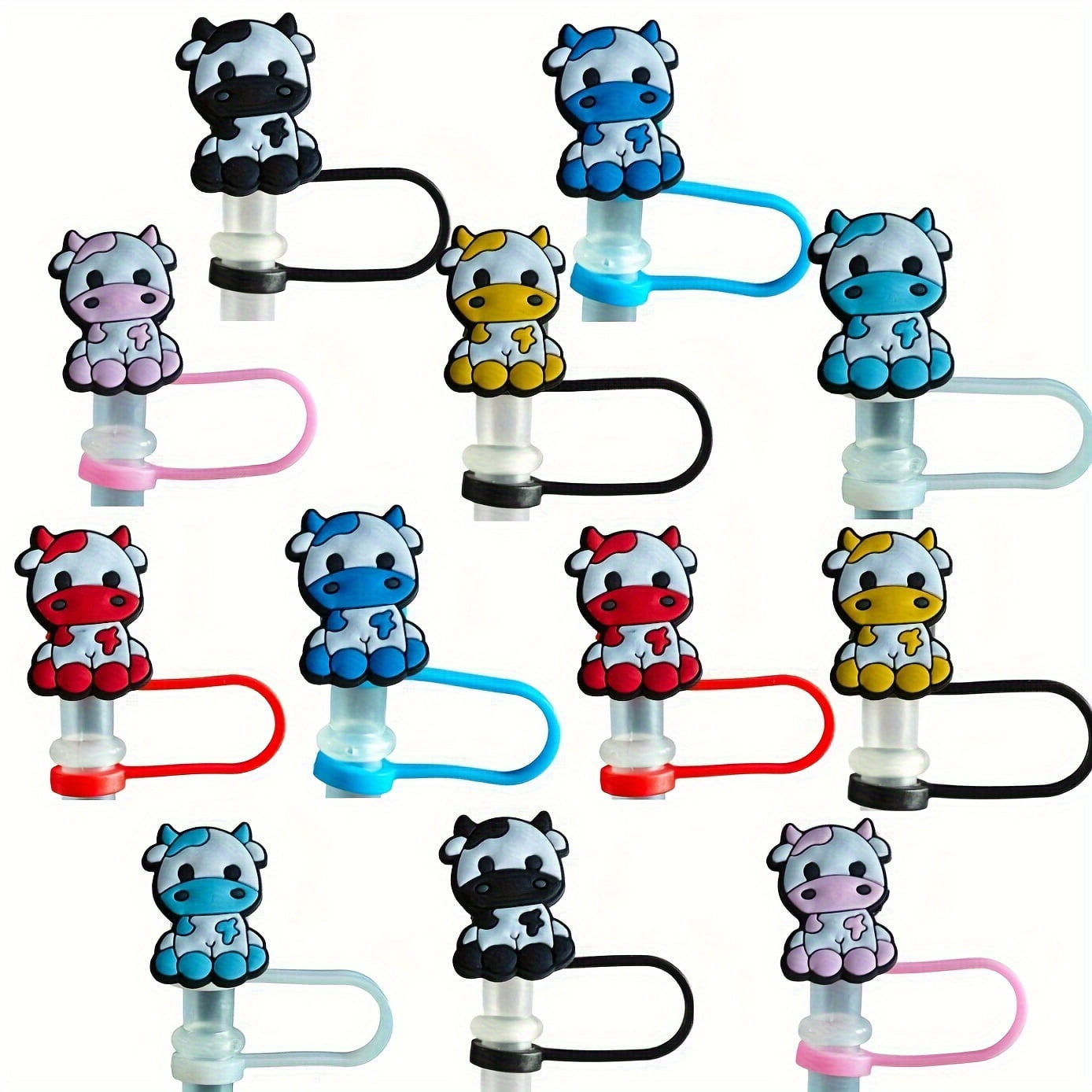 12/9/5pcs, Straw Tips Cover, Cow Straw Tips Cover, Creative Straw Tips ...