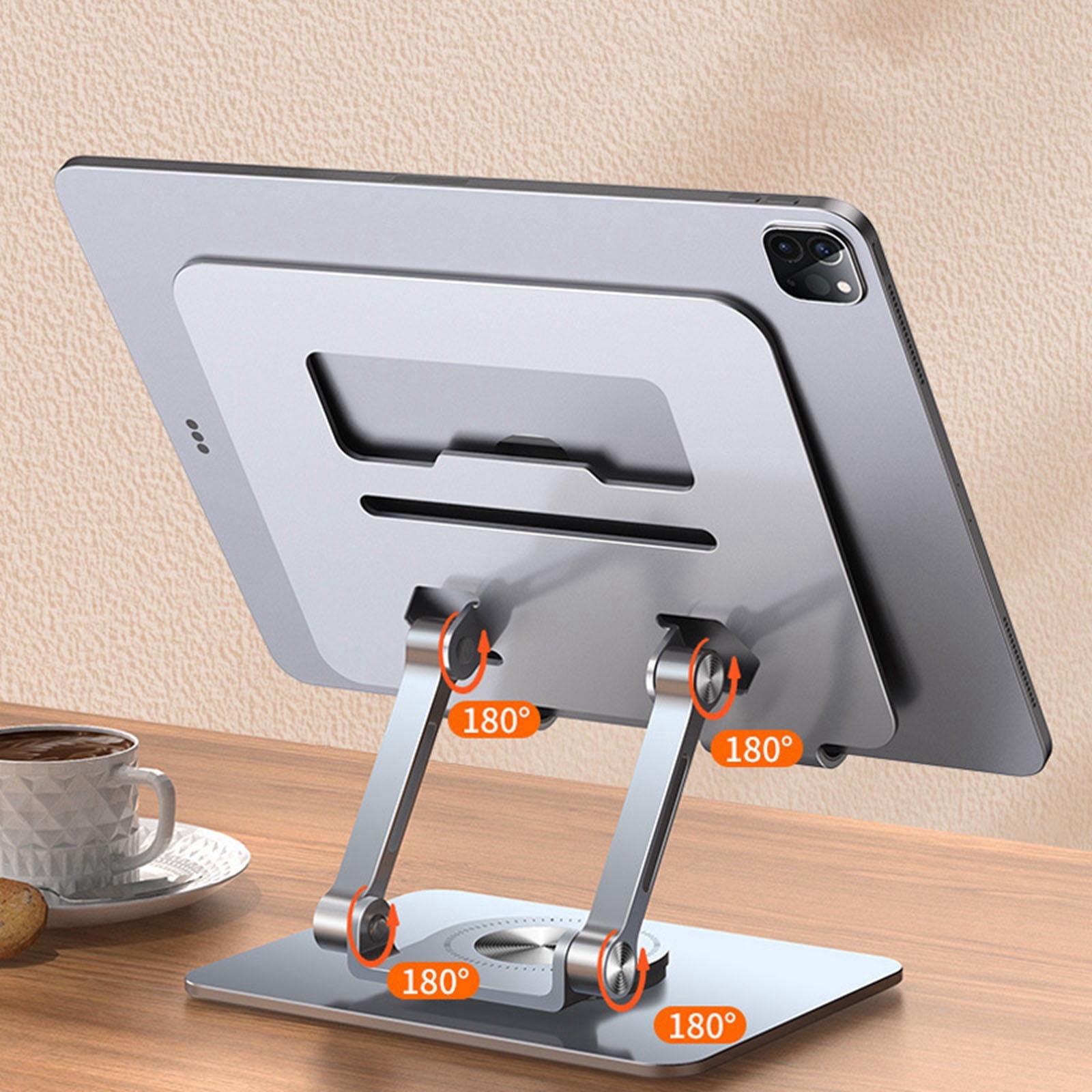 12.9-Inch Aluminum Alloy Tablet Stand | 360° Rotating & Height ...