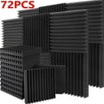 12~96Pcs Acoustic Wall Panels Studio Sound Noise Proofing Insulation ...