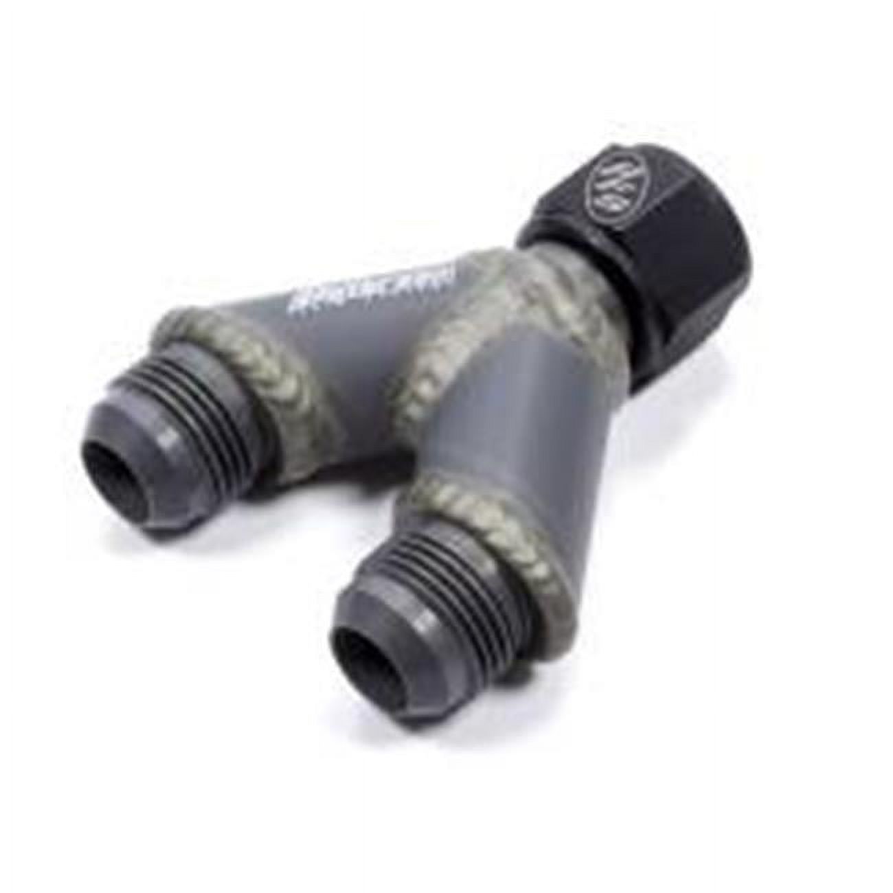 12 AN Female Inlet Dual 12 AN Male Outlets Aluminum Y Block Fitting ...
