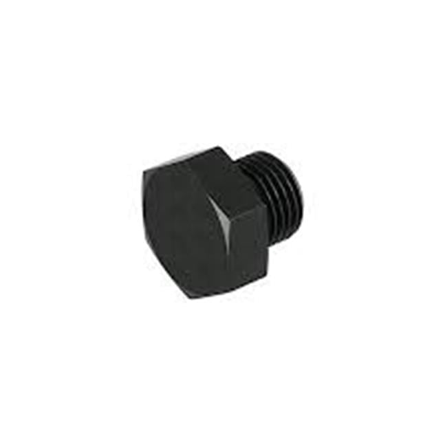 12 AN & JIC Straight Thread Port Plug - Black - Walmart.com