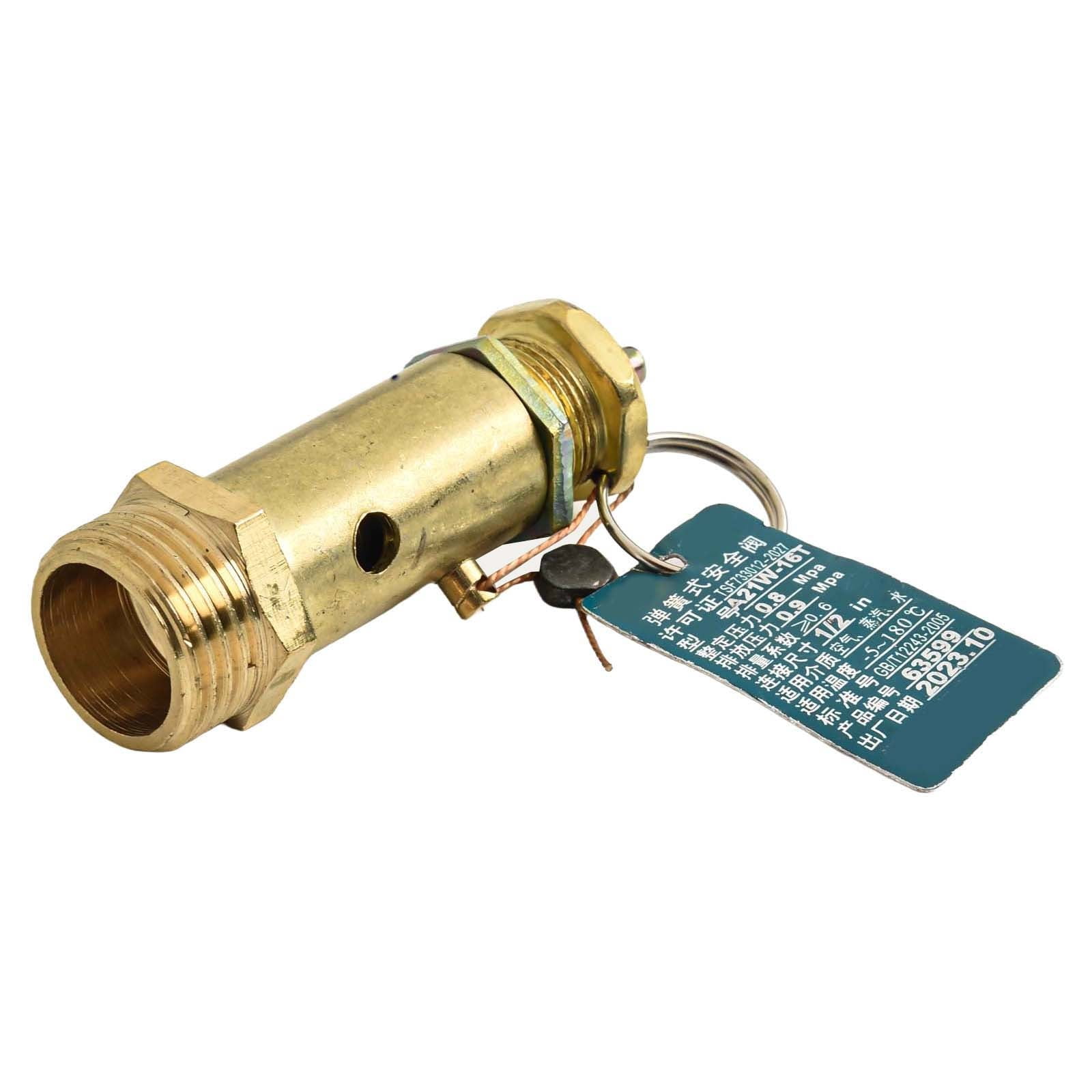 12 Air Compressor Relief Valve Brass Copper 8KG 16KG Pressure Safety - Walmart.com