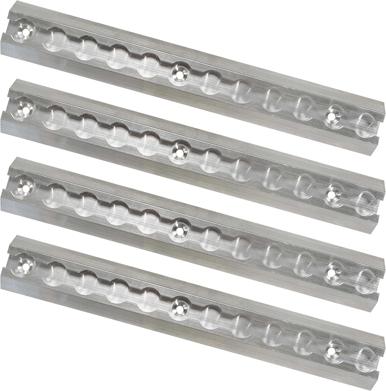 12" Airline-Style Angled Track - Aluminum - 4 Pack - Walmart.com