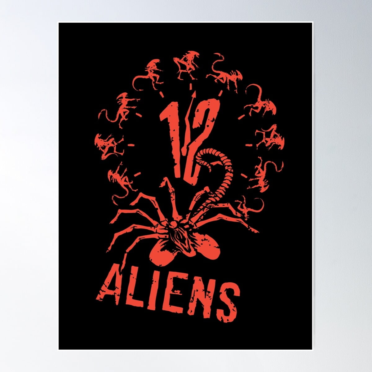 12 Aliens Poster Wall Art, Modern Wall Decor For Living Room Bedroom ...