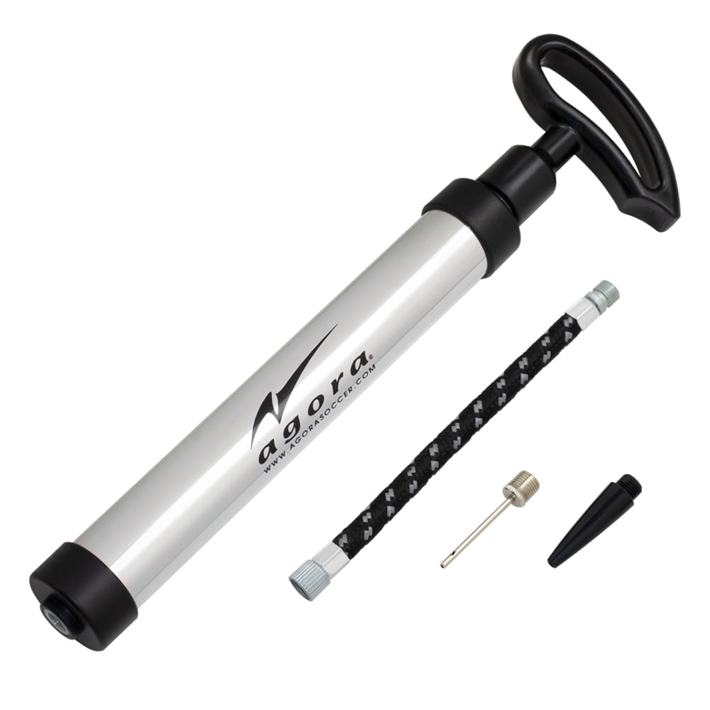 12" Aluminum Manual Air Pump with Extension Hose, Inflation Needle, and ...
