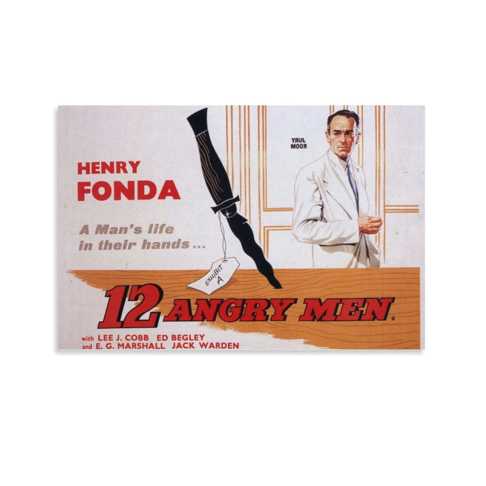 12 Angry Men Movie Poster (10) Room Aesthetic Poster Print Art Wall ...