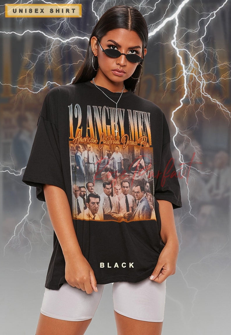 12 Angry men Retro T-shirt - 12 Angry Men Vintage Shirt, Film Lovers T ...