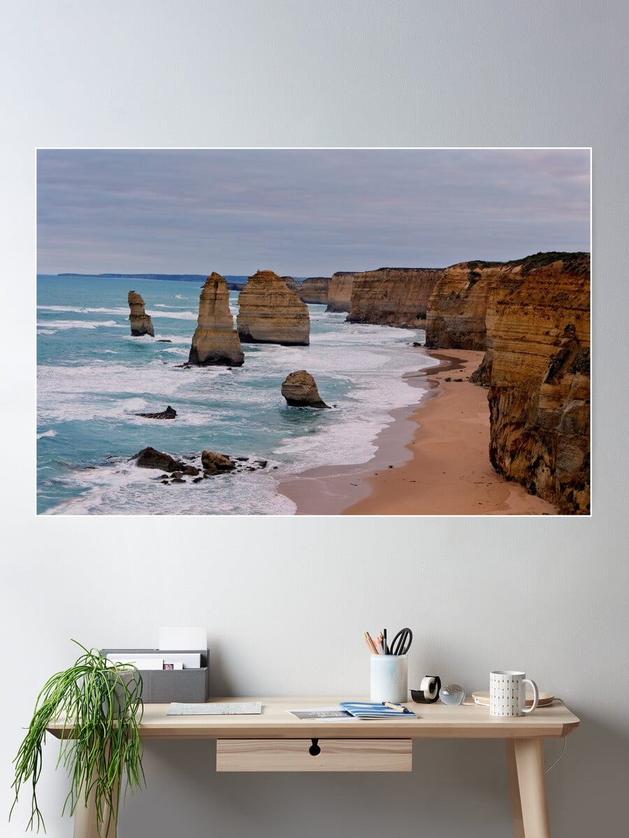12 Apostles In Evening Poster Wall Art, Modern Wall Decor For Living ...