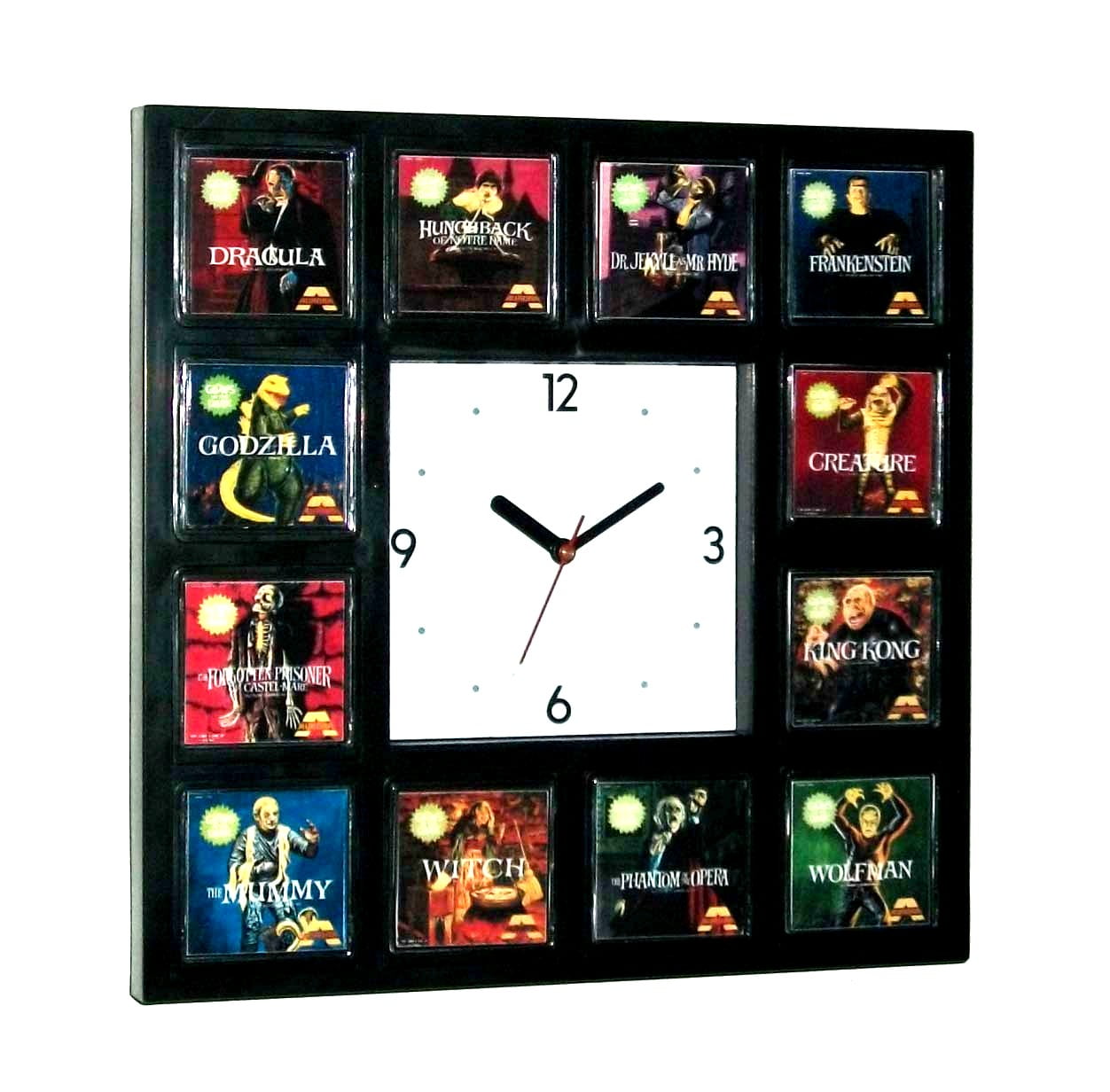 12 Aurora Movie Monster 1972 Model kits set box art Clock - Walmart.com