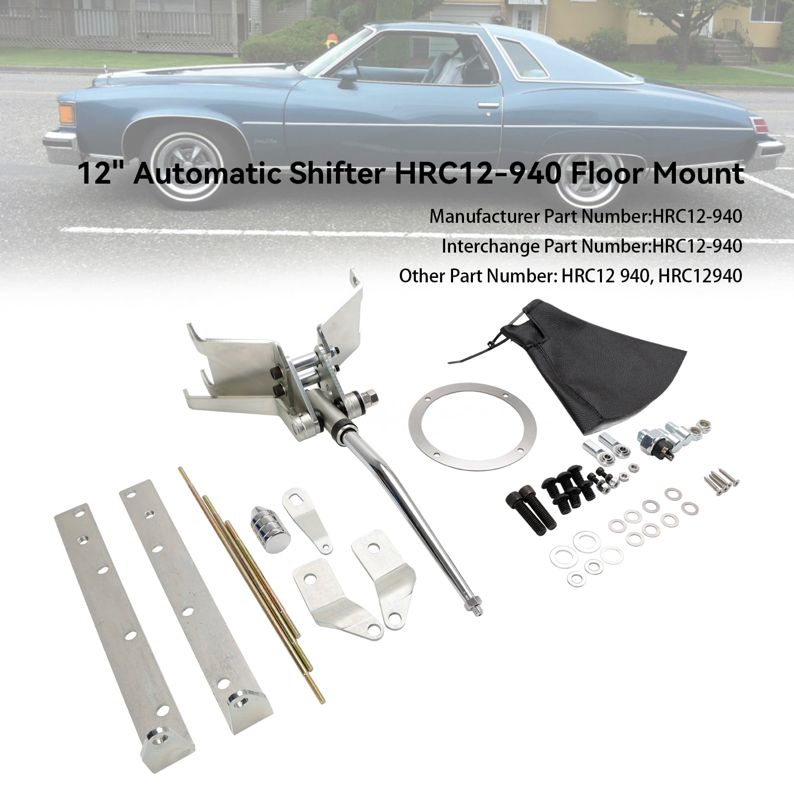 12" Automatic Shifter HRC12-940 Floor Mount For GM Turbo 350 TH350 ...