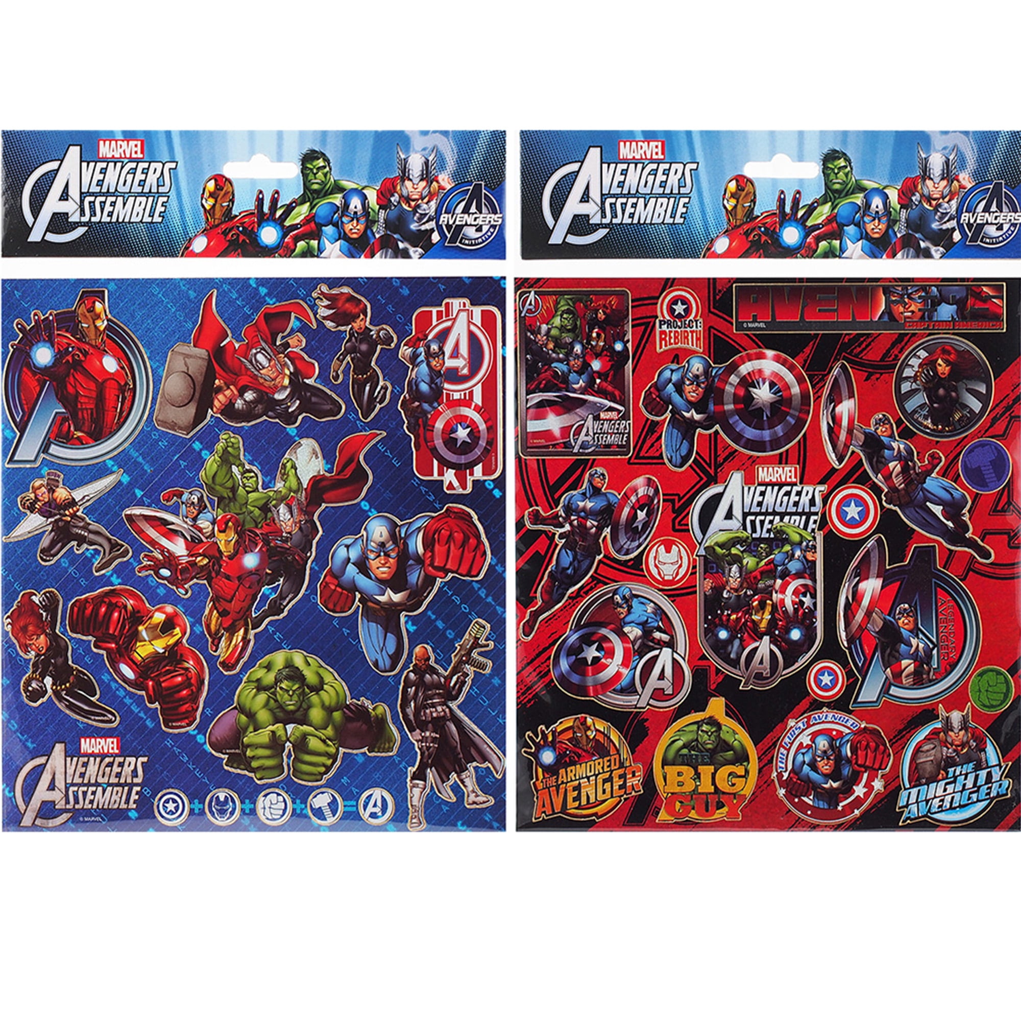 12 Avengers Big Size Stickers - Walmart.com
