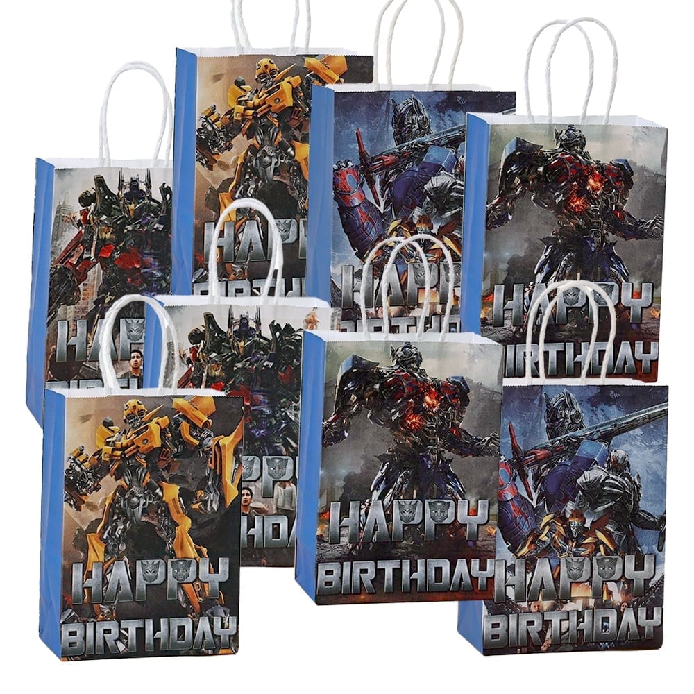 12 BAGS Transformer Gift Bags Transformer Goody Bags Robot Party Favor ...