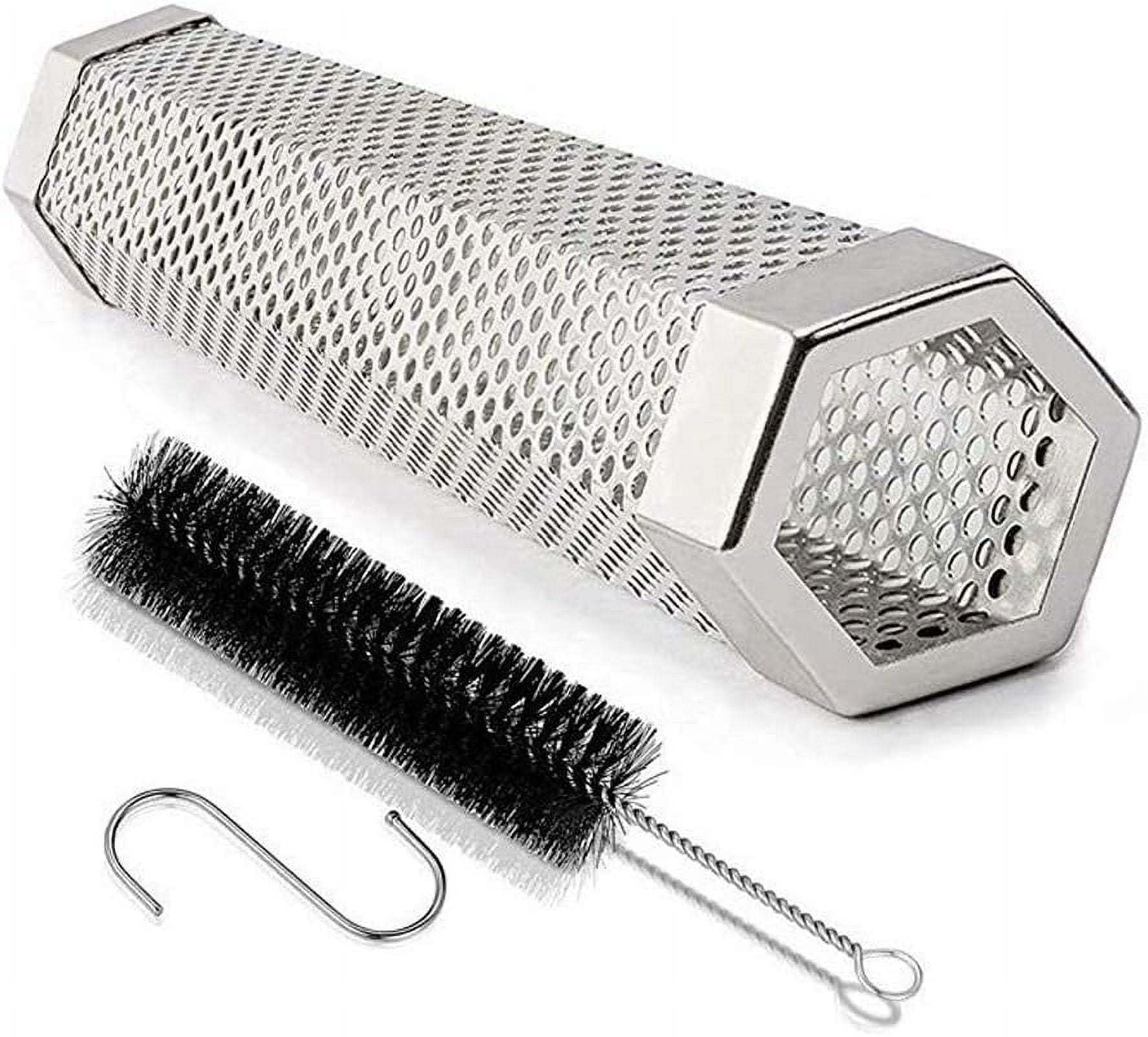 12" BBQ Smoker Filter Tube, Billowing Smoke Stainless Steel Wood Pellet ...