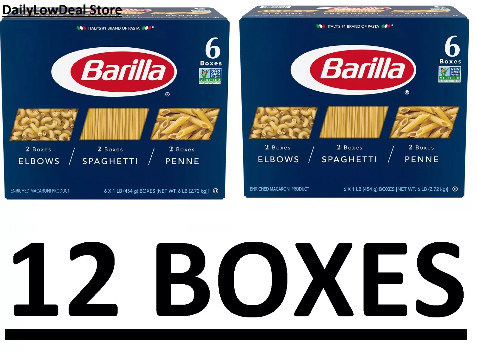 12 BOXES - Barilla Pasta Variety Pack (Total 12 Boxes - 16 oz Each ...