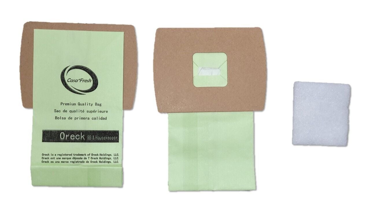 Casa Vacuums, 12 Replacement Type BB Bags for Oreck XL Canister Vacuum ...