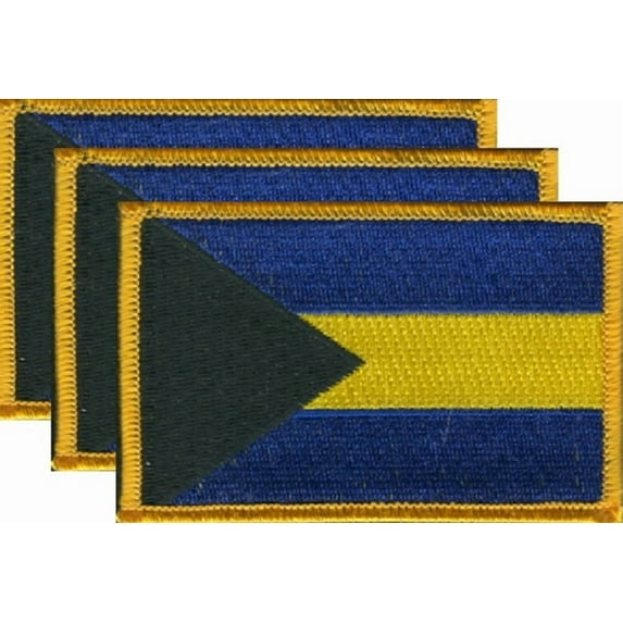 12 Bahamas Flag Patches, Embroidered Iron On or Sew On, Measures 3.50" x 2.25" - Walmart.com